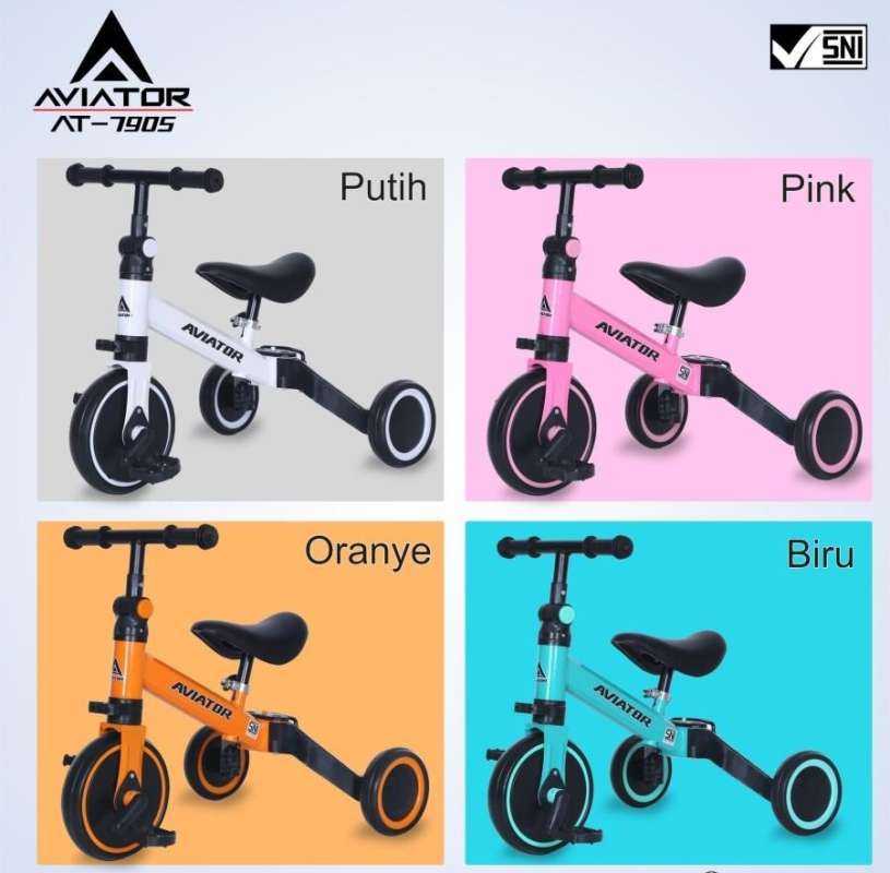Jual Sepeda Anak Roda Tiga Aviator At-7905 ( 3 In 1 ) Bisa Balance Bike Di Seller Toko Broer ...