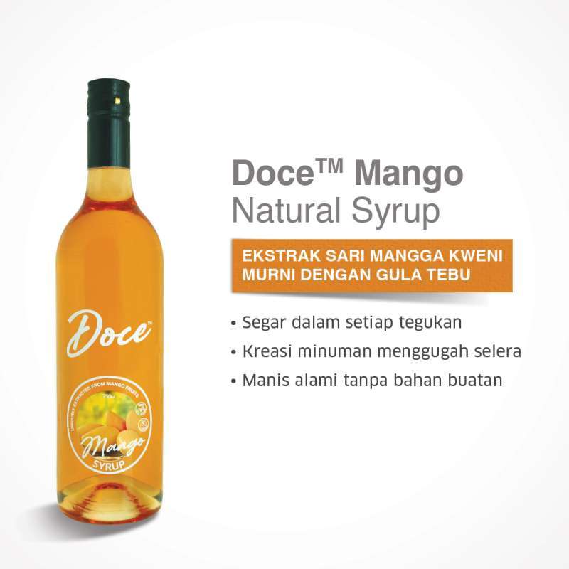 Jual Haldinfoods Doce Mango Natural Syrup Sirup Ekstrak Mangga Alami ...