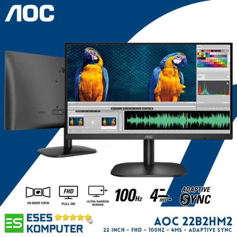 Jual Monitor Aoc 22b2hm2 22 Va 100hz Full Hd 1080p Di Seller Eses ...