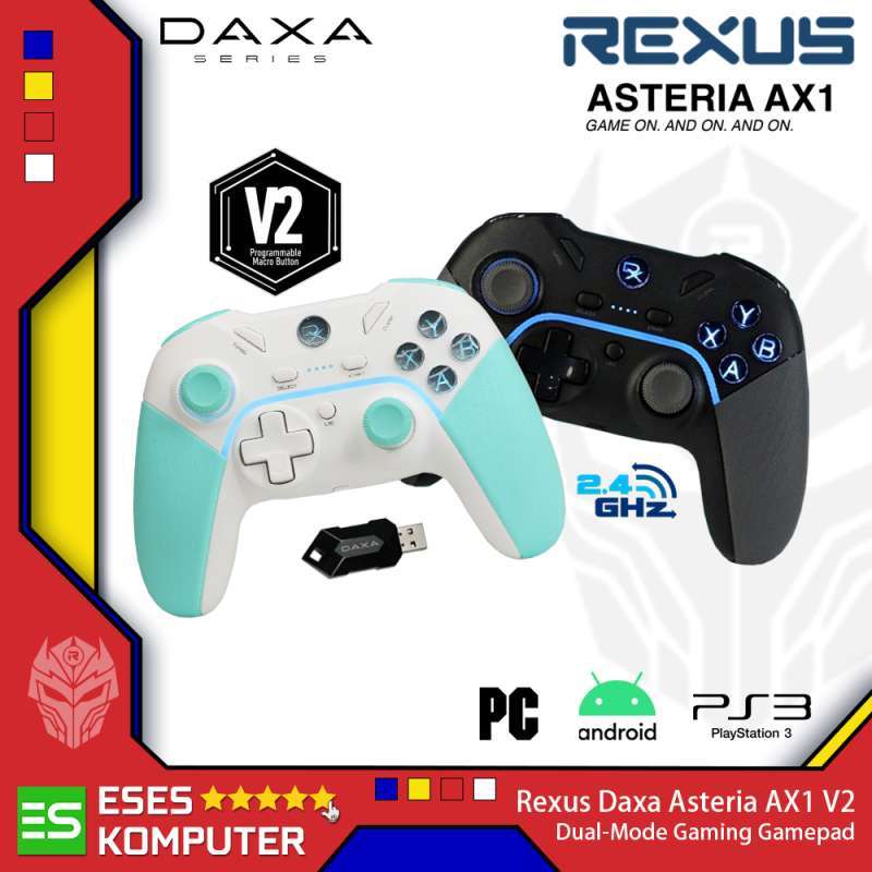 Jual Gamepad Rexus Daxa Ax1 V2 Asteria Wireless | Gaming Joystick Pc ...