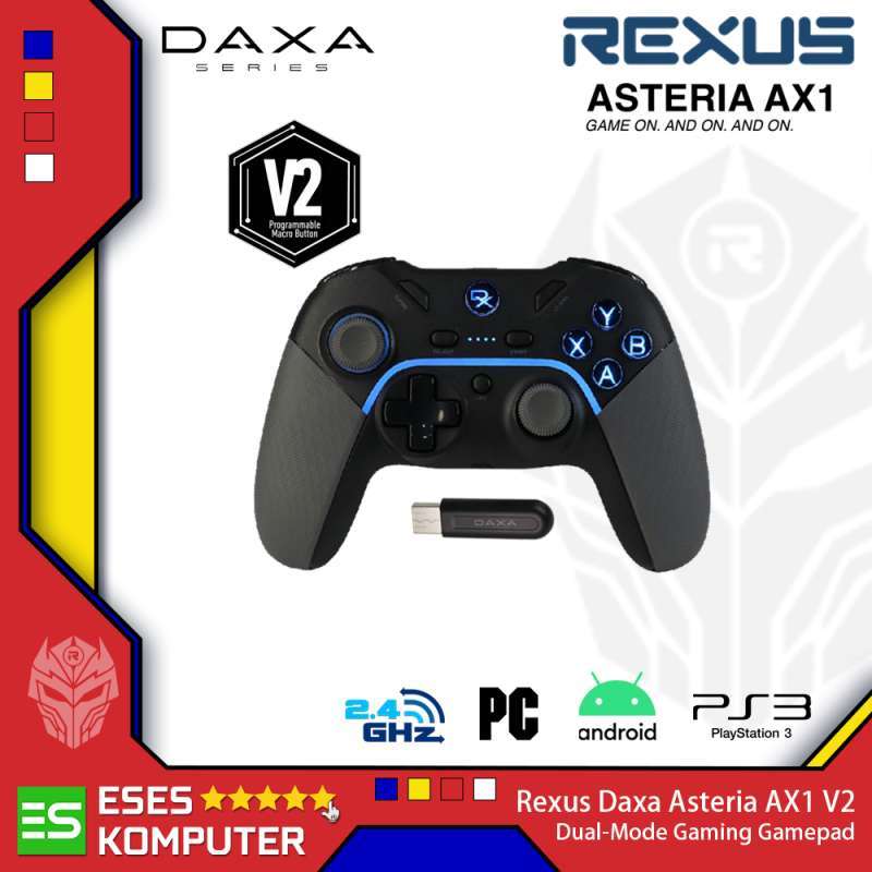 Jual Gamepad Rexus Daxa Ax1 V2 Asteria Wireless | Gaming Joystick Pc ...