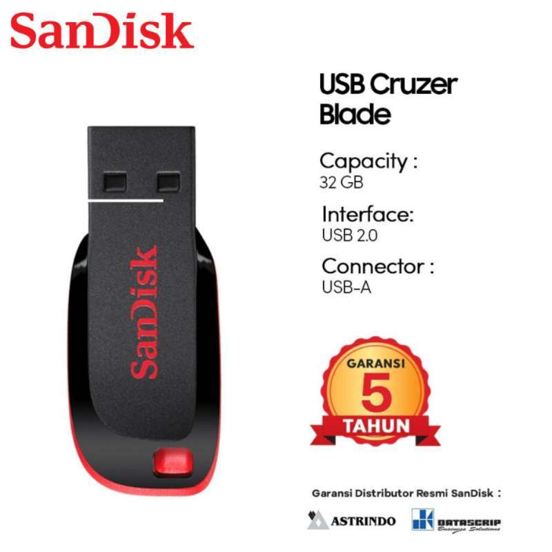 Jual Flashdisk Sandisk 32gb Sandisk Cruzer Blade Flashdisk 32 Gb ...