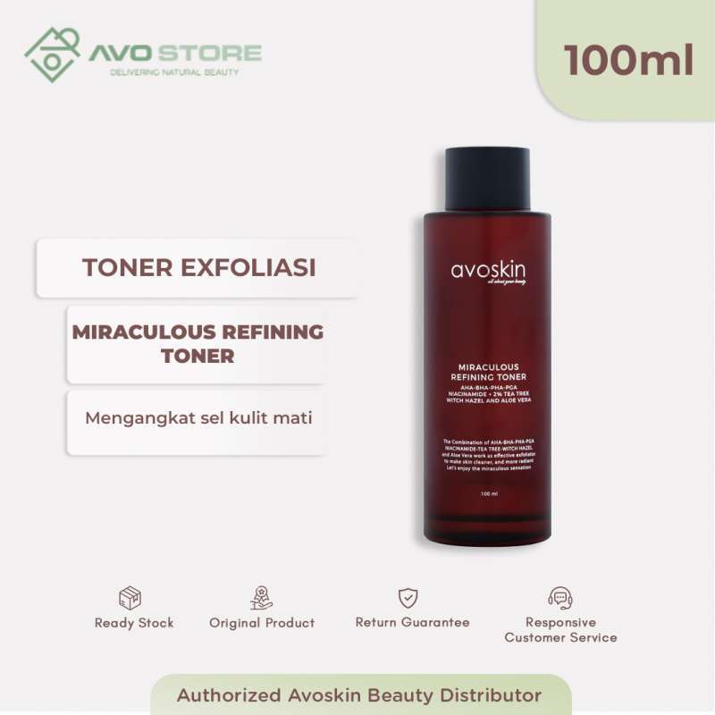 Promo TWIN PACK Avoskin Miraculous Refining Toner 100ml Diskon 25% di Seller AVOSKIN BEAUTY ...