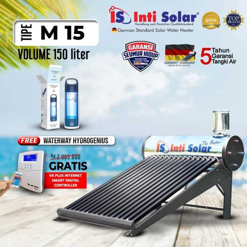 Promo Inti Solar M15 Kapasitas 150 Liter Master15 Water Heater Solar Master 15 Diskon 28% Di ...