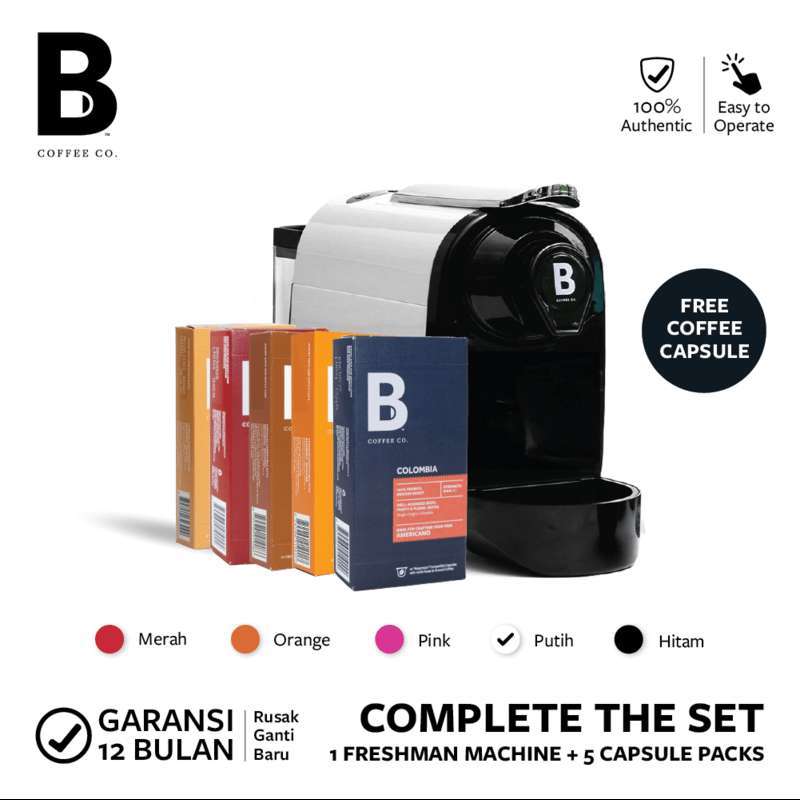 Promo B Coffee Co. Freshman Mesin Kopi Kapsul - Nespresso Compatible ...