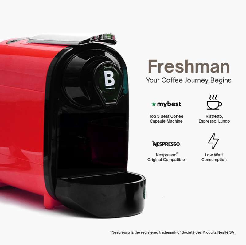 Promo B Coffee Co. Freshman Mesin Kopi Kapsul - Nespresso Compatible ...