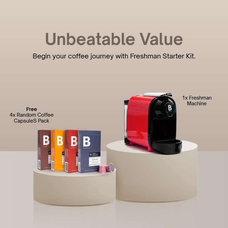 Promo B Coffee Co. Freshman Mesin Kopi Kapsul - Nespresso Compatible ...