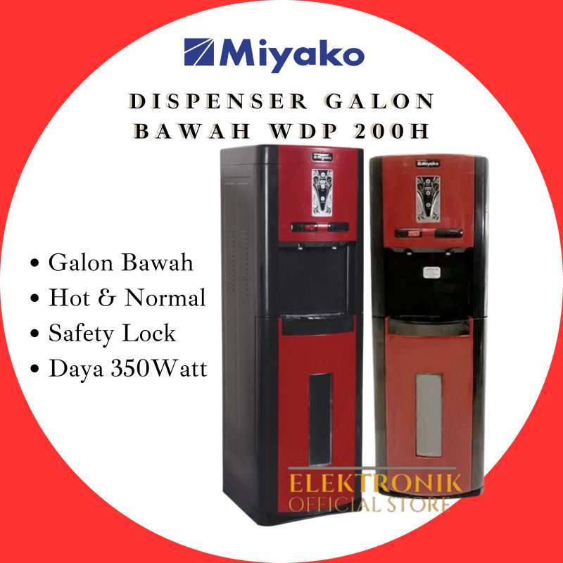 Jual Miyako Dispenser Galon Bawah Wdp 200h Dispenser Galon Bawah Di ...