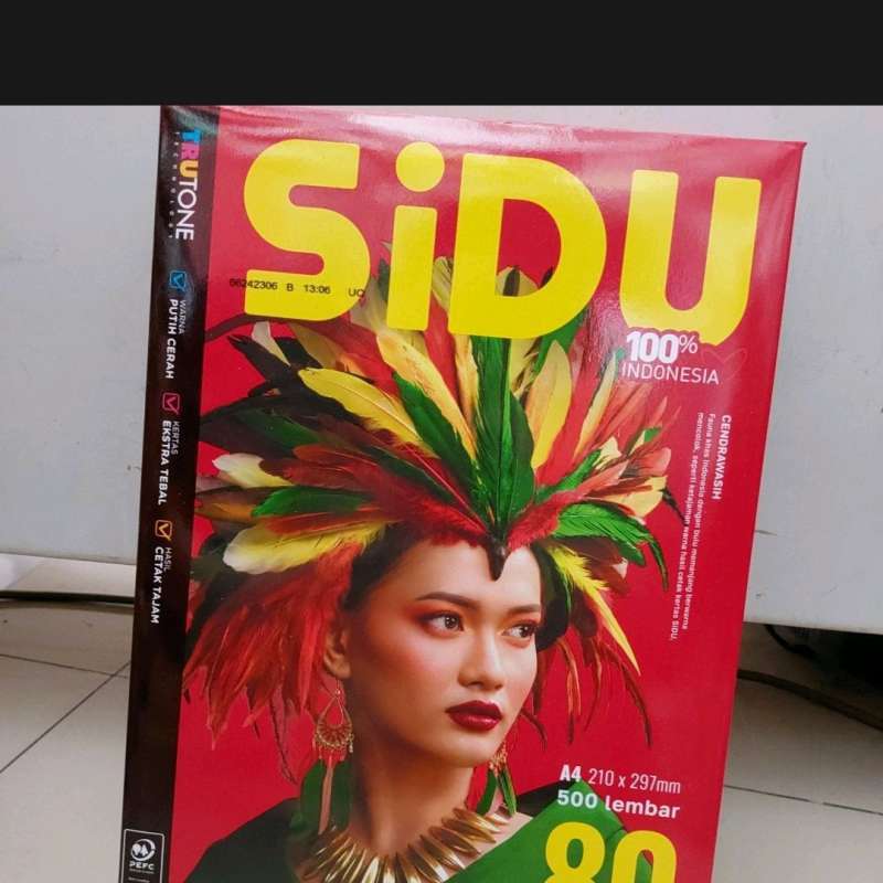Jual ( Grab Gojek Only ) Kertas Hvs A4 80gr Sidu Sinar Dunia ( 1 Rim ...