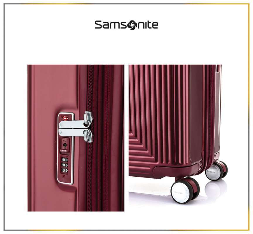 Promo Samsonite Koper Hardcase Azio Large 28 Inch - Glossy Burgundy ...