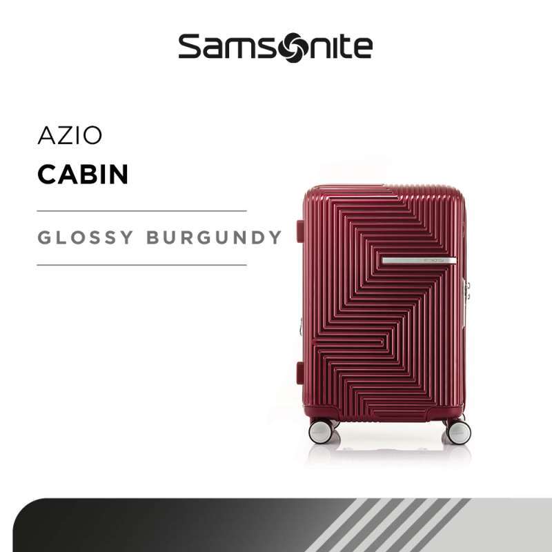 Jual Samsonite Koper Hardcase Azio Cabin 20 inch - Glossy Burgundy di ...