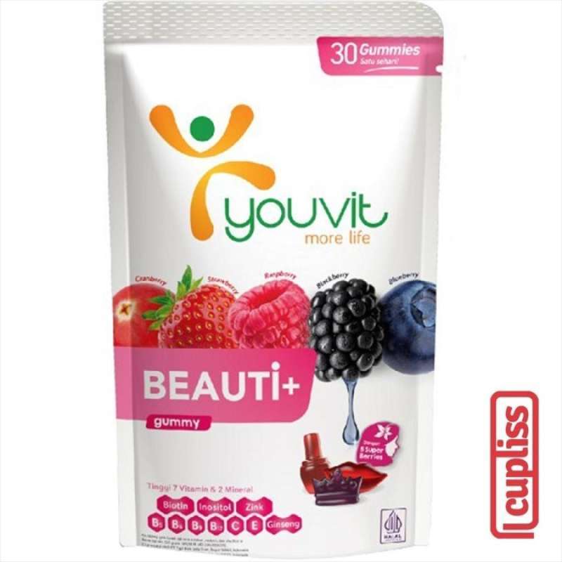 Promo Youvit Multivitamin Gummy Beauti+ 30 Days Vitamin Diskon 1% Di ...
