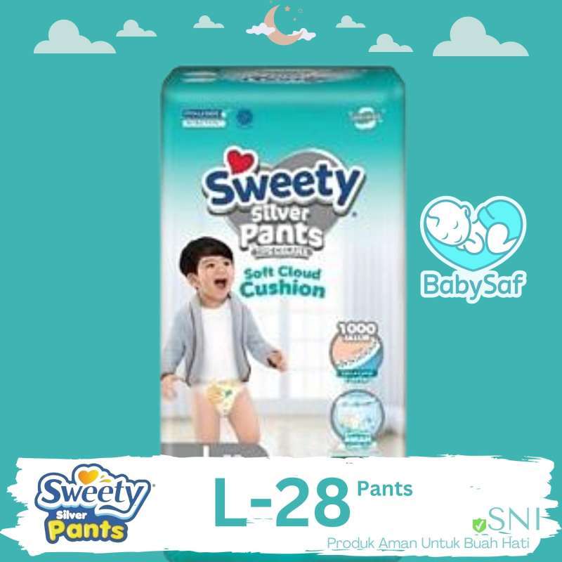 Jual Pampers Sweety Silver Pants L28 Di Seller Babysaf - Tembokrejo ...