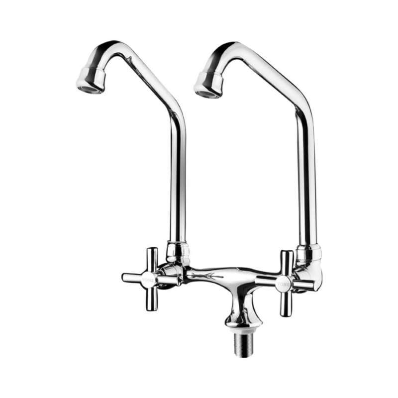 Promo Vone Kran Cuci Piring Double Keran Angsa Sink Dapur Wastafel Meja ...