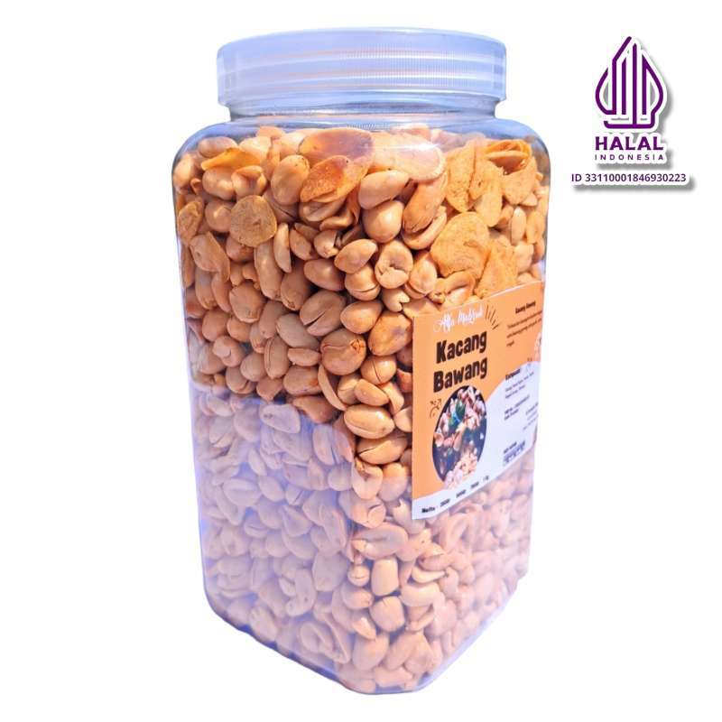 Jual Kacang Bawang 1kg Empuk Gurih Enak Extra Bawang Goreng - 1kg ...