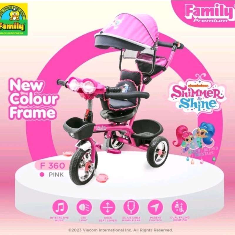 Jual Stroller Sepeda Anak Roda Tiga Family F360 Tricycle F-360 F 360 Di ...