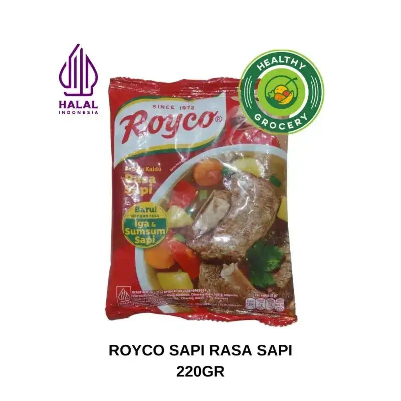 Jual Royco Bumbu Pelezat Rasa Sapi Kemasan 220gr Di Seller ...