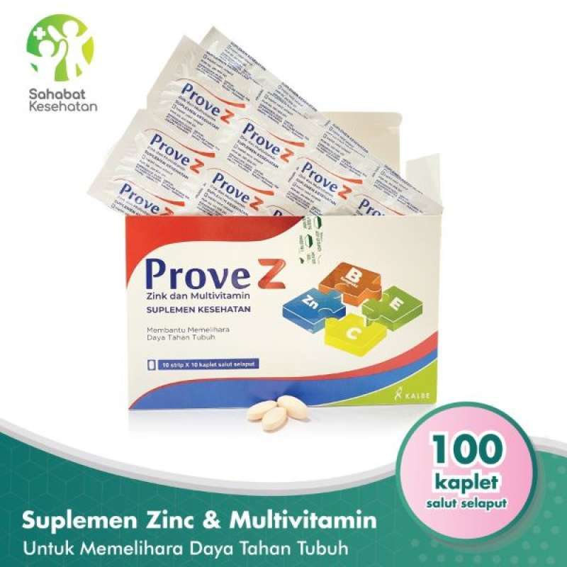 Jual Whs - Kalbe Prove Z [10 Strip X 10 Kaplet] - Suplemen Zinc Dan ...