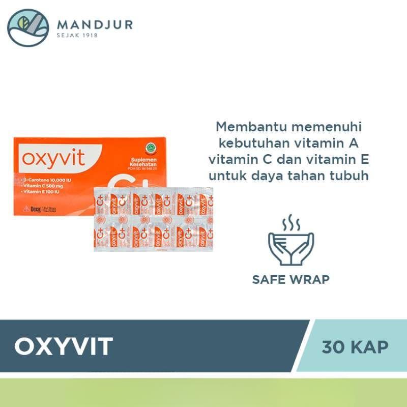 Jual Oxyvit Box 30 Kaplet - Suplemen Kebutuhan Vitamin A, C, Dan E Di ...