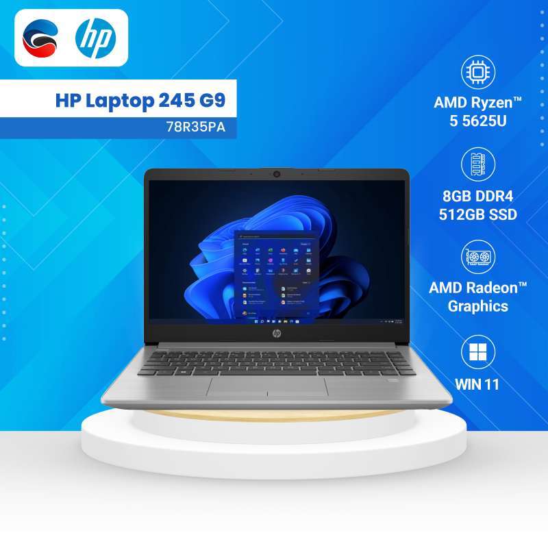 Promo Hp Laptop 245 G9 R5 Amd Ryzen5-5625u / 8gb / 512gb / Win11 [78r35pa] Diskon 27% Di Seller ...