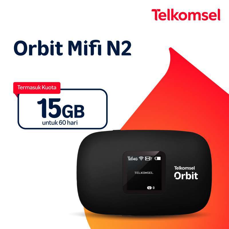 Jual Telkomsel Orbit Mifi N2 Portable Modem Wifi 4g High Speed Bonus ...