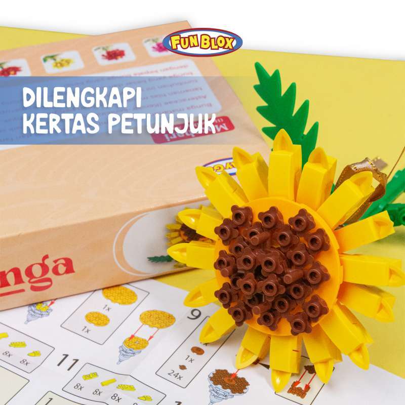 Promo Playgo Bunga - Block Mainan Susun Bricks Flower Rakitan Balok ...
