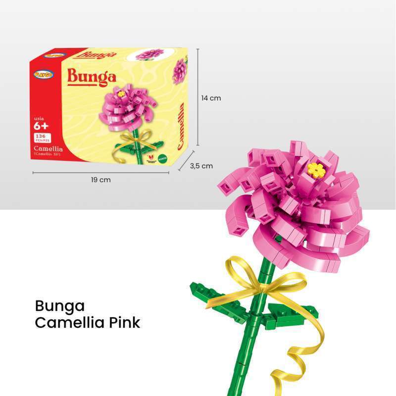 Promo Playgo Bunga - Block Mainan Susun Bricks Flower Rakitan Balok ...