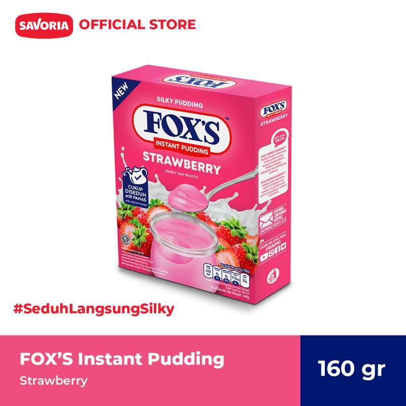 Promo SMG/JOG/SOLO - Fox's Instant Pudding Strawberry Box Puding ...