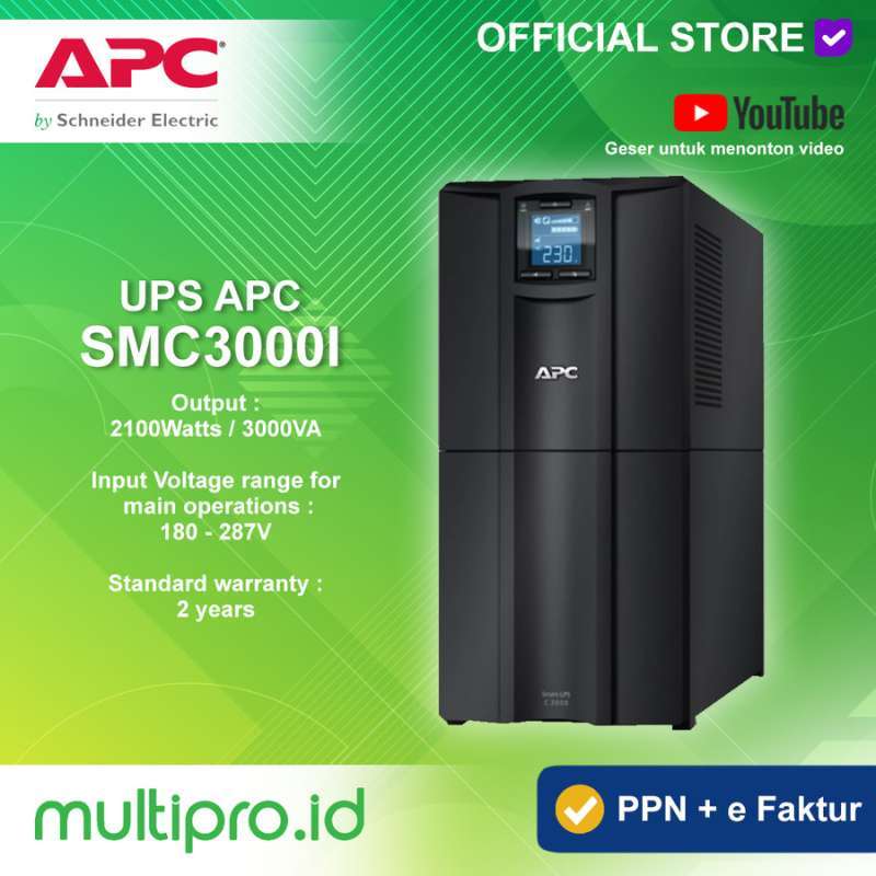 Jual Ups Apc Smc3000i 2100 Watts 3000 Va Di Seller Multipro.id Official Store - Pejagalan, Kota ...
