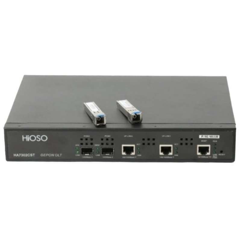 Jual Hioso Ha7302cst Olt Epon 2 Port + 2 Module Sfp 7db Px20++ Di Seller Wireless Mall Store ...