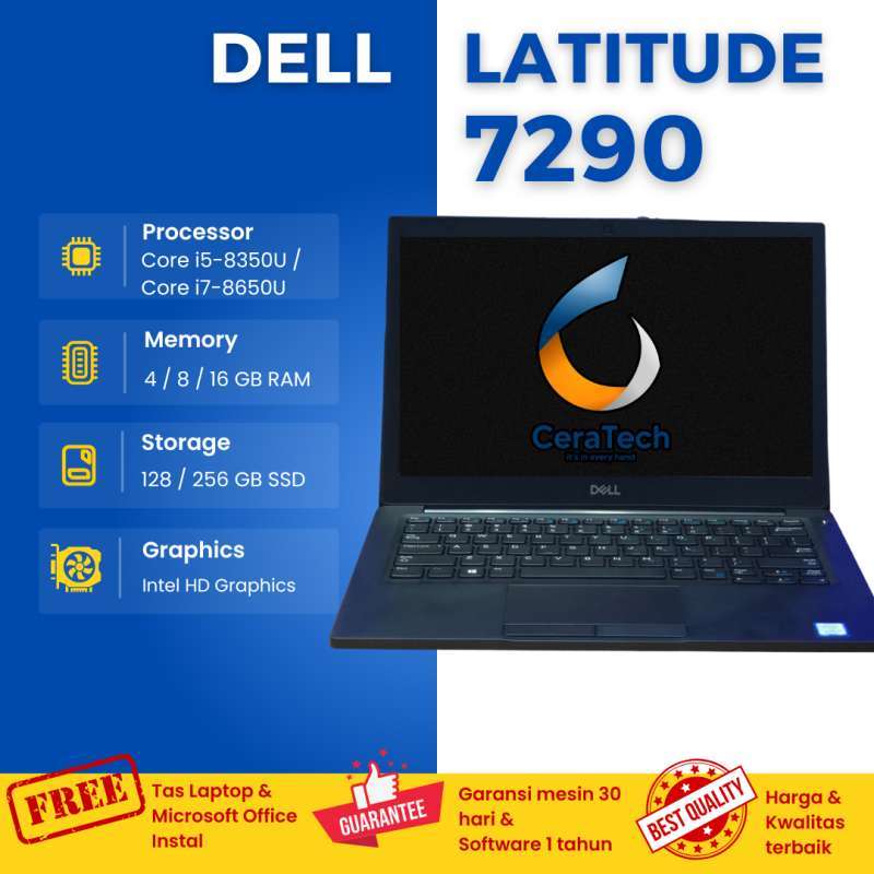 Promo Laptop Dell Latitude 7290 - Core I5 Gen 8 Ram 8 Ssd 128/256 ...