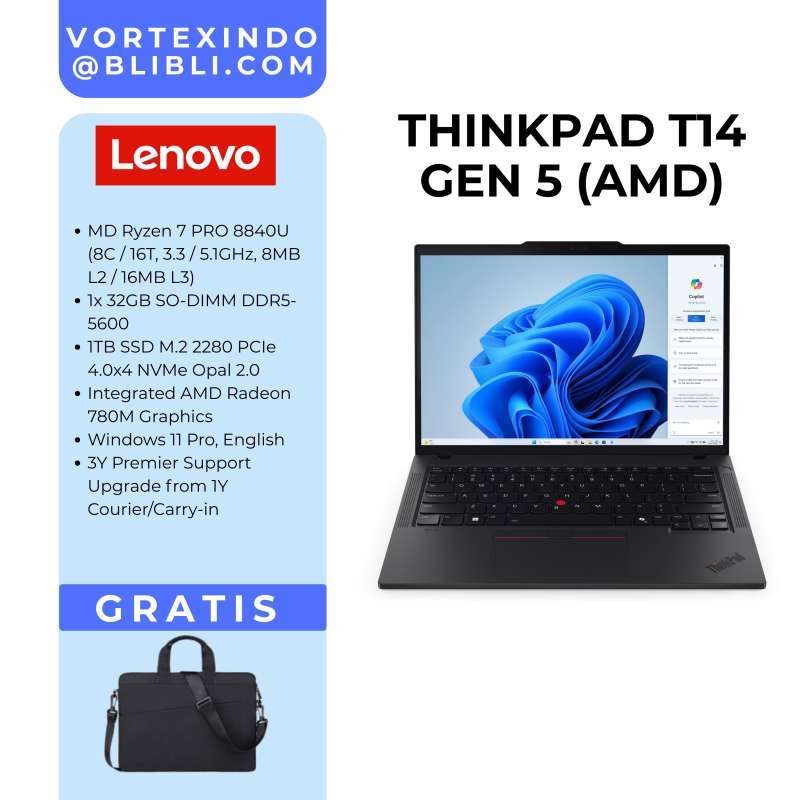 Laptop Lenovo T14 Ryzen 7 - 🔥 Harga & Spesifikasi Terbaru Juni 2026