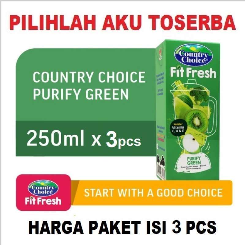 Promo Country Choice Fit Fresh Purify Green 250 Ml - ( Harga 3 Pcs ...