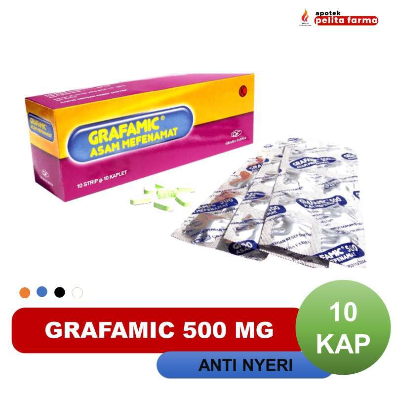 Promo Grafamic 500 Mg Str 10 Kaplet Diskon 4% Di Seller Apotek Pelita ...