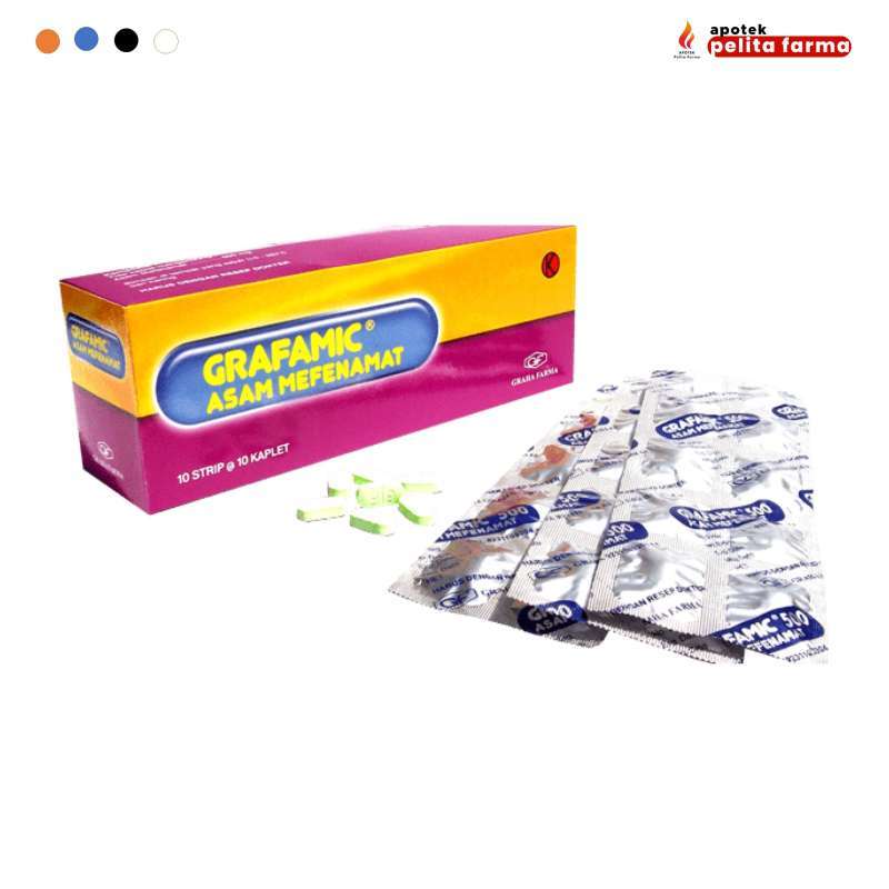 Promo Grafamic 500 Mg Str 10 Kaplet Diskon 4% Di Seller Apotek Pelita ...