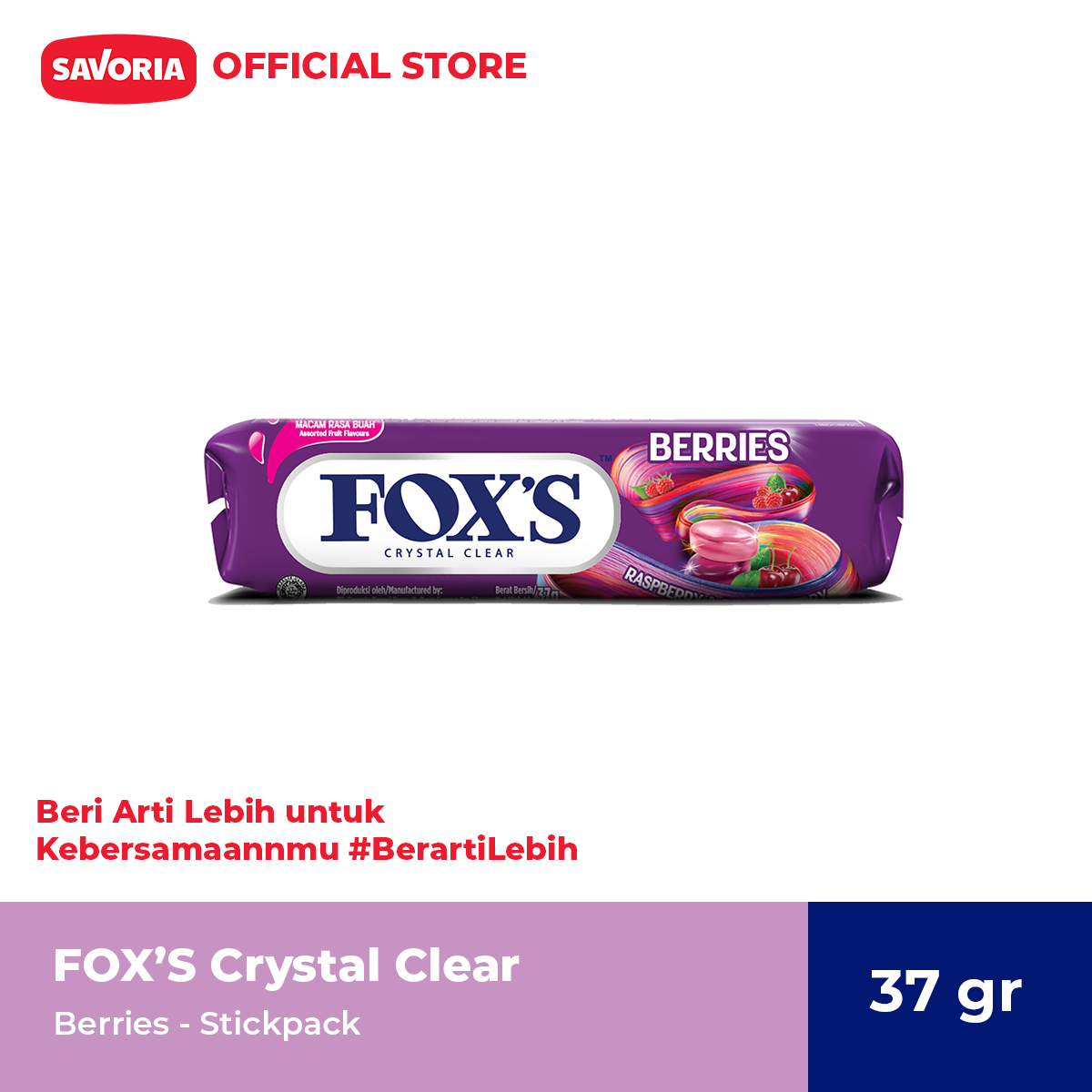 Promo Surabaya - FOX'S Fruits Stickpack - Permen Berry Roll 37g Diskon ...