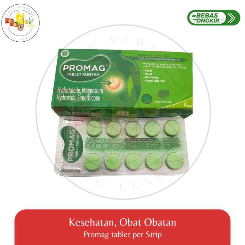 Jual Promag Tablet Kunyah 1 Strip 10 Tablet - Gratis Ongkir Di Seller ...