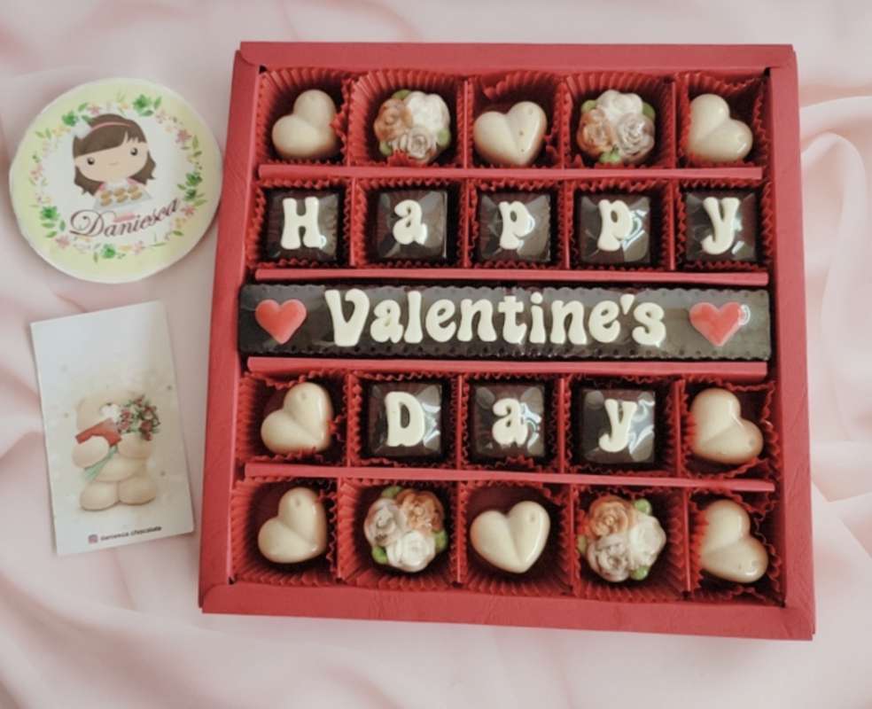 Jual Chocolate Gift S25b - Coklat Ucapan Happy Valentine's Day (ds Bgr ...