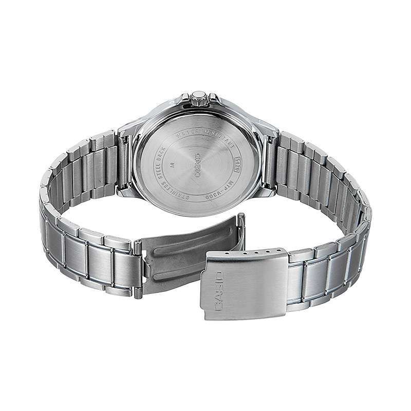 Promo Jam Tangan Pria Casio General MTP-V300D-1AUDF Black Dial Stainless Steel Band Diskon 40% ...