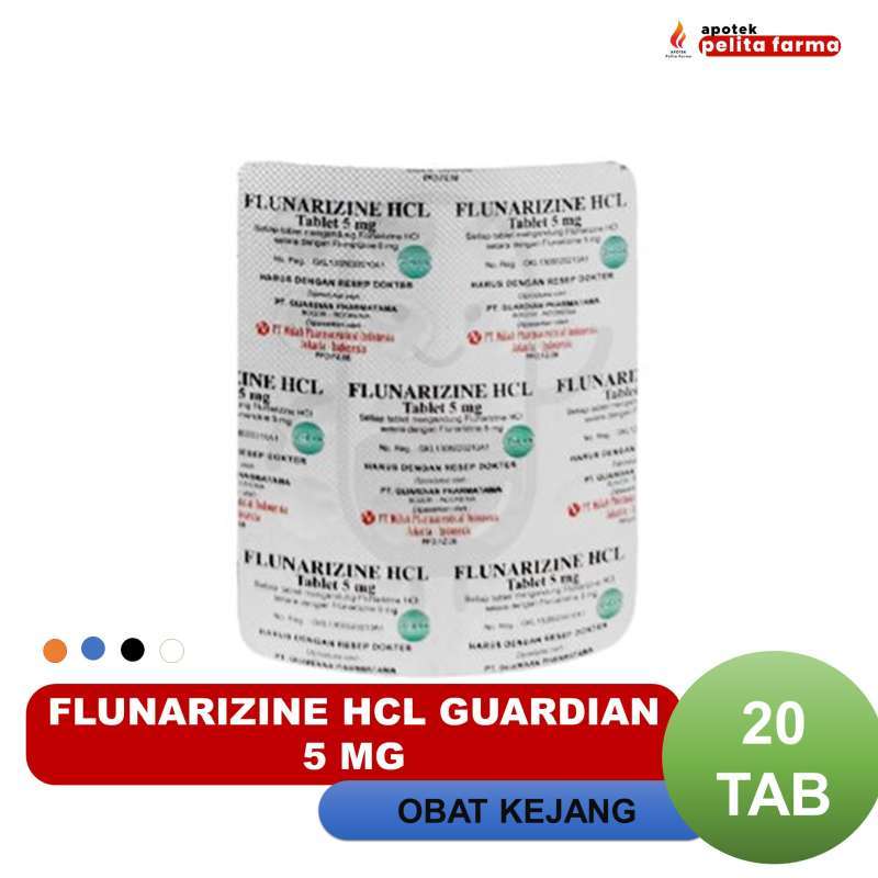 Promo Flunarizine Hcl Guardian 5 Mg Strip 20 Tablet Diskon 6% Di Seller ...