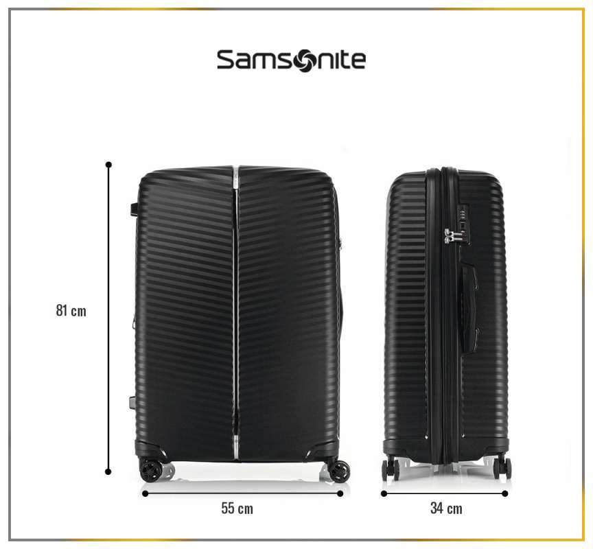 Promo Samsonite Koper Hardcase Varro Large 30 Inch - Black Diskon 30% ...