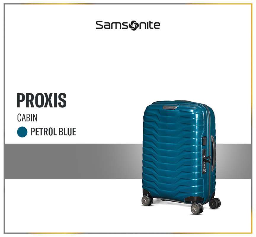 Jual Samsonite Koper Hardcase Proxis Spinner 20 Inch - Petrol Blue Di ...