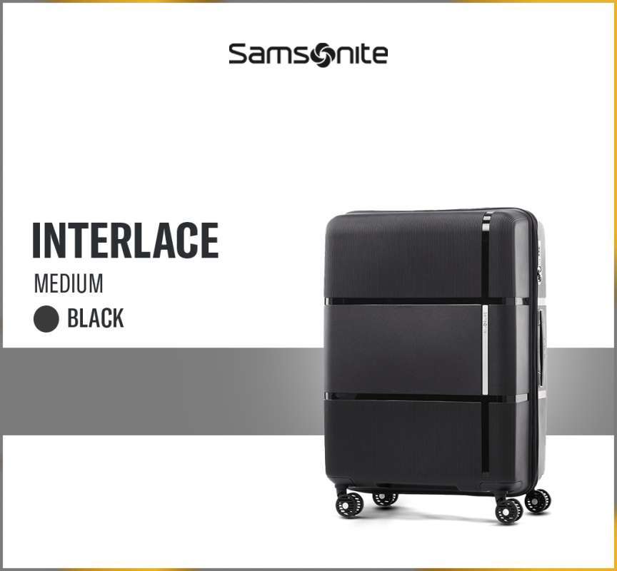 Jual Samsonite Koper Hardcase Interlace Medium 24 Inch - Black Di Seller House Of Samsonite ...