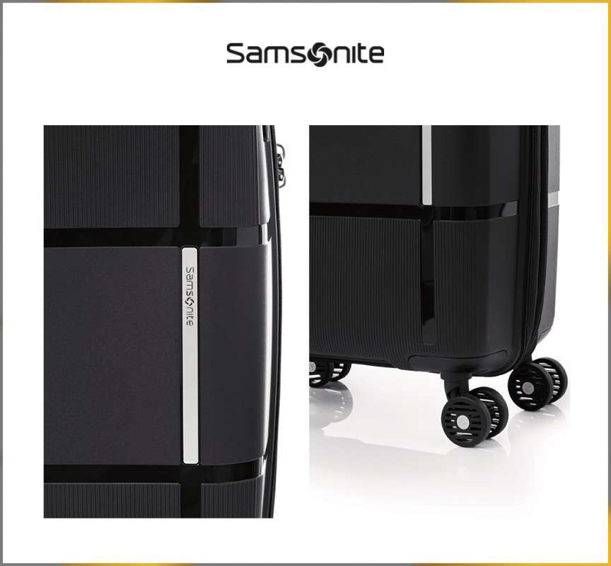 Jual Samsonite Koper Hardcase Interlace Medium 24 Inch - Black Di ...