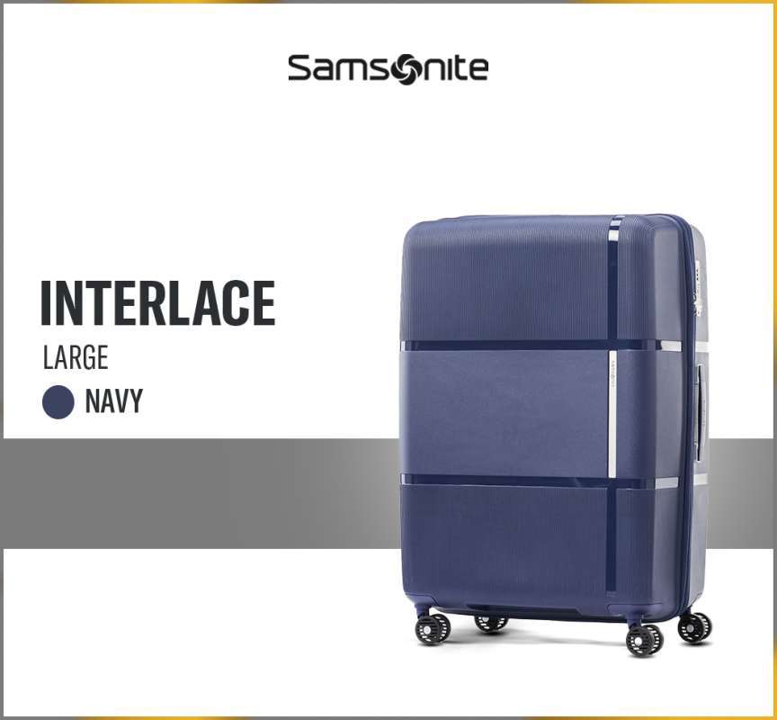 Jual Samsonite Koper Hardcase Interlace Large 28 Inch - Navy Di Seller ...