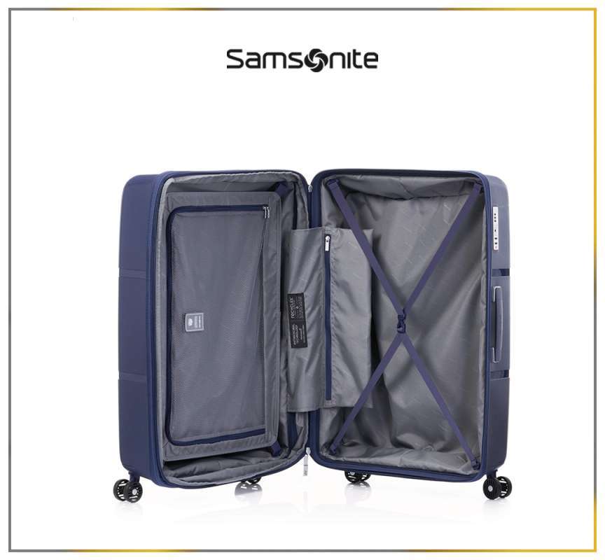 Jual Samsonite Koper Hardcase Interlace Large 28 Inch - Navy Di Seller ...