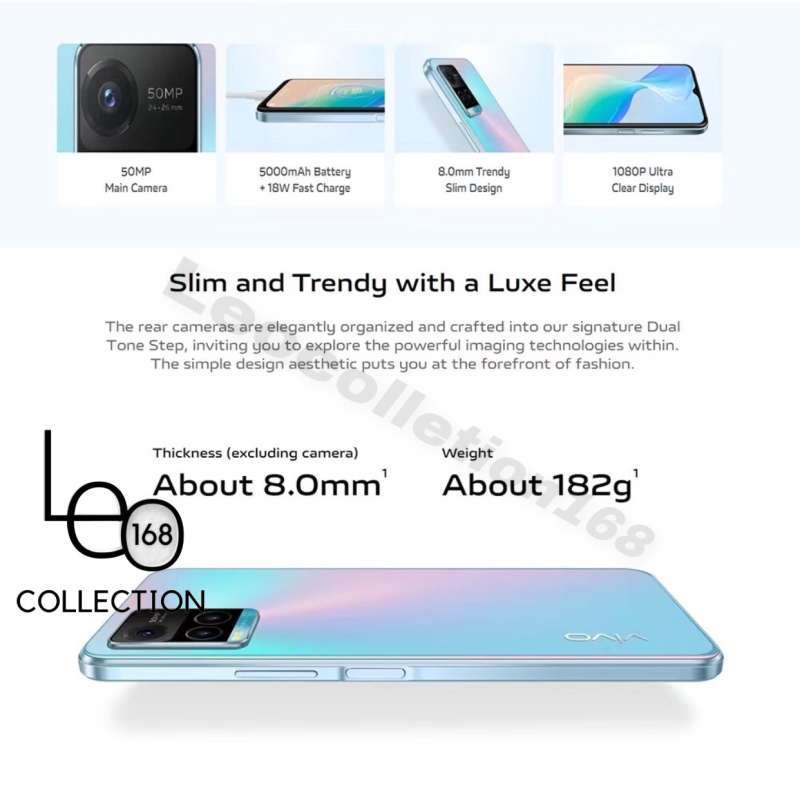 Promo Hp Vivo Y33s Ram 6/128gb 16mp Depan 50mp Kamera Belakang Layar 6. ...