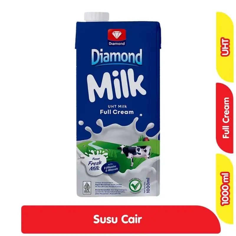 Jual Diamond Milk Susu Uht Full Cream Kotak 1 L Di Seller Alfamart ...