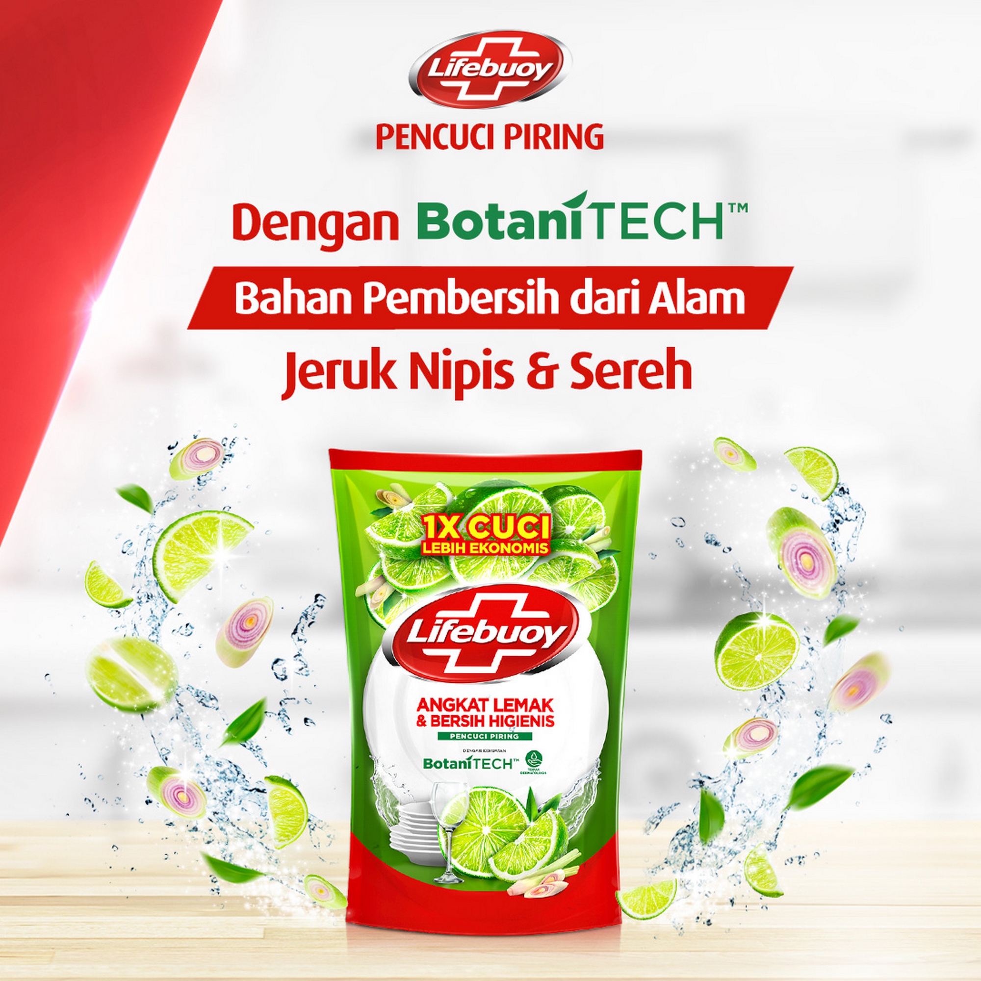 Promo Lifebuoy Sabun Pencuci Piring Cair Refill Lime 660 Ml Diskon 12% ...