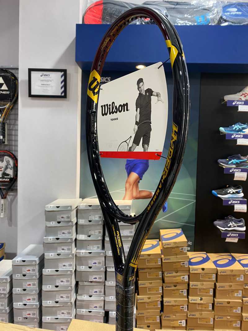 Promo Raket Tenis Wilson Hyper Hammer 5.3 Blk/bur [242 Gram / 115 Inc ...